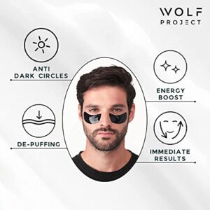 Wolf Project Under Eye Mask for Dark Circles and Puffiness with Caffeine, Vitamin C, Peptides to Instantly Reduce Dark Circles, Puffy Eyes, Undereye Bags, and Wrinkles (10 Pairs)