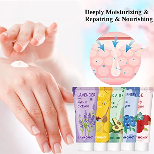 20 Pack Hand Cream Gifts Set-Travel Size Lotion for Women,Scented Hand Lotion Deep Moisturizing Hand & Body Lotion for Dry Hands,Mini Travel Lotion Small Bulk Gifts Mother's Day Valentine's Day Gifts for Women