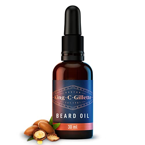 King C. Gillette Beard Oil, Infused with Argan, Jojoba, Avocado, Macadamia Seed and Almond Oils