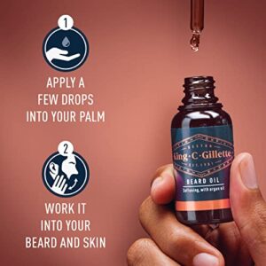 King C. Gillette Beard Oil, Infused with Argan, Jojoba, Avocado, Macadamia Seed and Almond Oils