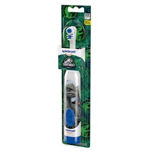 Jurassic World Kid’s Spinbrush Electric Battery Toothbrush, Soft, 1 ct