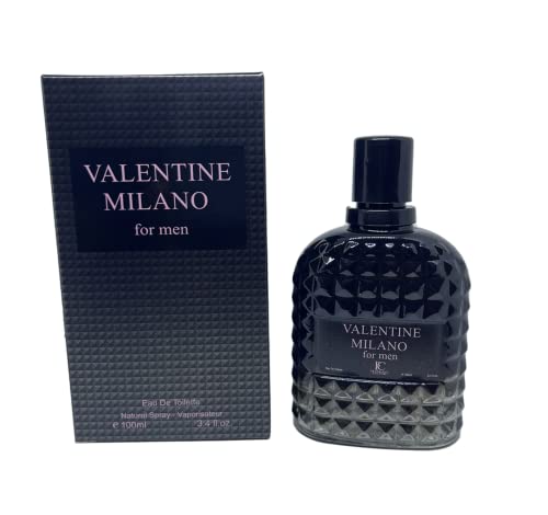 UOMO BORN IN ROMA Valentine Milano EAU DE TOILETTE - 3.4oz / 100ml Spray - Cologne for Men Pour Homme Paris New York - - 3.4oz 100ml - Cologne for Men, Eau de Toilette Spray, Wonderful Gift, Signature Scent, Daytime & Casual Use, for all Skin Types