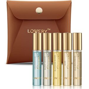 lovery mini perfumes for women perfume gift set, woody floral women’s fragrances perfume set, 10ml bottle samples, womens perfume sampler sets, man cologne for men mini travel toiletries