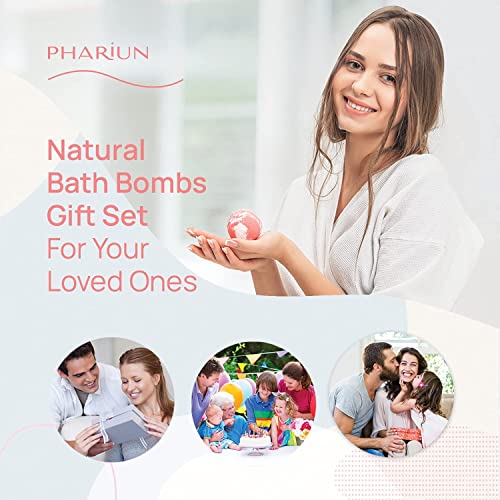 Shower Bombs, Natural Fresh 12 Kinds of Aromatherapy Fragrances Shower Bath Bomb with Plant Essential Oils and Dry Flower, 12 Count Big for Women and Men