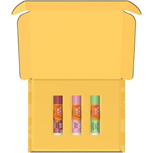 Burt's Bees SPF Lip Balms - 3 Pack Includes SPF 30 Tinted Lip Balms (2) & Soothing Aloe Lip Balm (1) with Aloe Vera, Coconut Oil & Shea Butter to Moisturize Dry Lips & After Sun Care