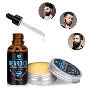 Beard Grooming Kit with Beard Oil Beard Wash Beard Balm Beard Growth Serum Unique Gifts Beard Growth Kit for Boyfriend