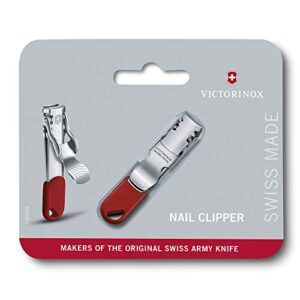 Victorinox Unisex Nail Clipper SS Red Lanyard Hole BlisterNail Clipper SS Red Lanyard Hole Blister, SS, Red, Standard