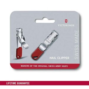 Victorinox Unisex Nail Clipper SS Red Lanyard Hole BlisterNail Clipper SS Red Lanyard Hole Blister, SS, Red, Standard