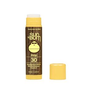 Sun Bum SPF 30 Sunscreen Lip Balm | Vegan and Cruelty Free Broad Spectrum UVA/UVB Lip Care with Aloe and Vitamin E for Moisturized Lips | Mango Flavor |.15 oz