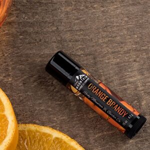 Lip Balm Set - 4 Scents - Maple, Vanilla Coffee, Peppermint, & Orange Brandy - No Shine Matte Finish - Featuring Coconut Oil, Avocado Oil, Bees Wax, & Shea Butter by Rocky Mountain Barber Company