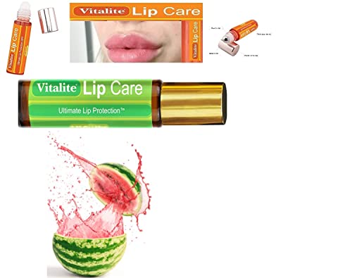 Lip Balm - Roller Ball, Original Lip Balm for Dry Cracked Lips, Women & Men, Lip Balm Gloss, Lip Moisturizer, Natural Lip Balm for Men, Lip Care Products for Lip Repair- Watermelon Lip Plum