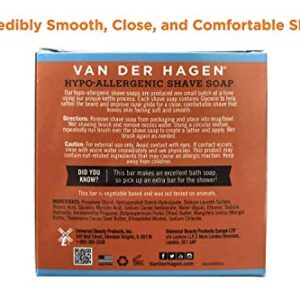 Van Der Hagen Men's Luxury Fragrance Free Shave Soap (Pack of 3)