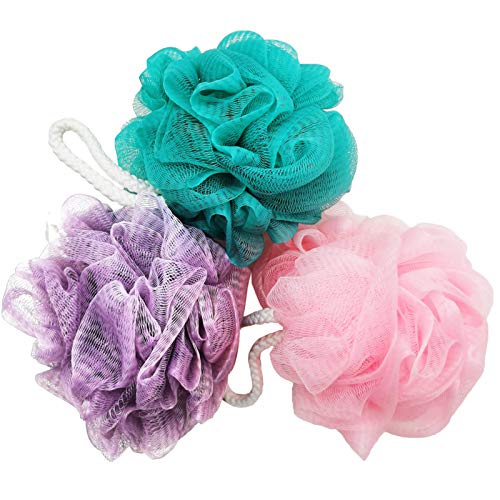 10 Pcs Mesh Loofah Sponges,Bath Loofah Shower,Small Size Soft Shower Exfoliating Scrubber for Body Wash Kids Women Men Bathroom