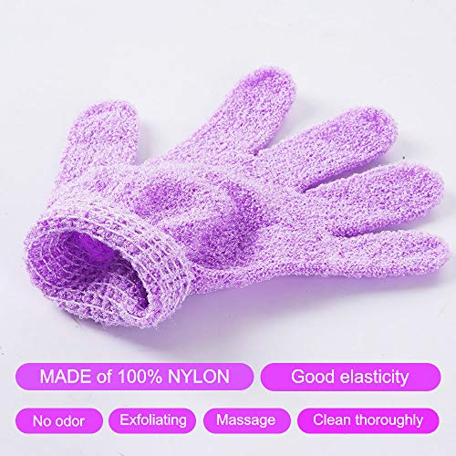 24 pcs Exfoliating Shower Gloves,Double Sided Exfoliating Bath Gloves Deep Clean Dead Skin for Spa Massage Beauty Skin Shower Body Scrubber Bathing Accessories.-12 Multi-Colors