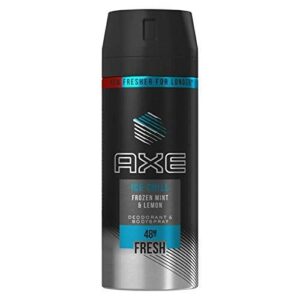 6 pack axe ice chill for men deodorant body spray, 150ml (5.07 oz)