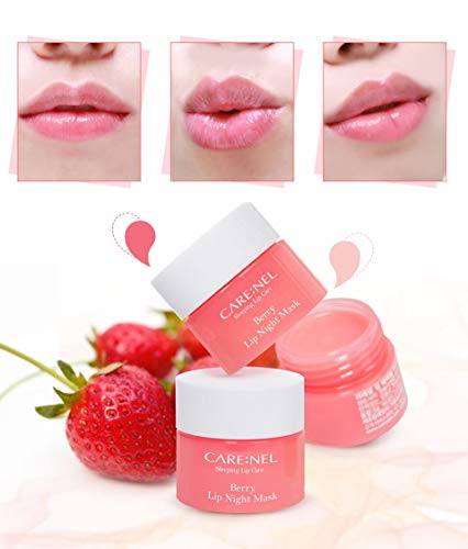 Lip Sleeping Mask 5g (3 Set) - Korean Beauty Maintaining moist lips all day long, Lip gloss and Moisturizers Cream Long lasting, Night Treatments Lip balm (B+L+P)