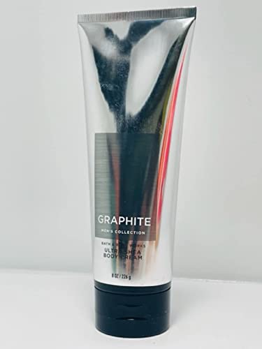 Bath and Body Works Graphite for Men Ultra Shea Body Cream Moisturizing Lotion 8 ounces