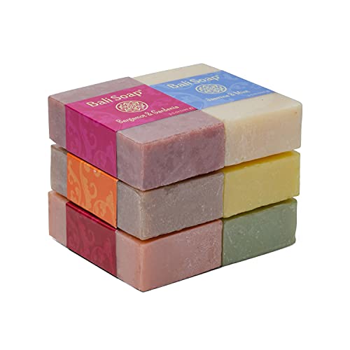 Bali Soap - Feminine Collection Natural Soap Bar, All Natural Women Soap, Bath Soap & Luxury Gift for Women - Vegan & Handmade Soaps for Face, Hand & Body, 6pc 3.5 Oz Each