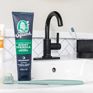 Dr. Squatch Teeth Whitening Toothpaste Kit - Day and Night Flouride Free Natural Toothpaste (1 Citrus Mint + 1 Sooth Spearmint Tooth Paste) 4.7 oz Tubes