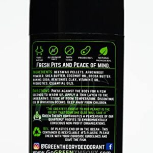 Green Theory Fir Scent Masking Natural Deodorant - Probiotic, Aluminum Free, Hunting - Tree Scents Collection - Solid 2.65 Ounce