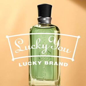 Men's Cologne Fragrance Spray by Lucky You, Day or Night Casual Scent with Bamboo Stem Fragrance Notes, 3.4 Fl Oz