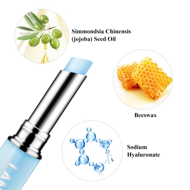 LANBENA Hyaluronic Acid Lip Balm Moisturizing Lips Reduce Fine Lines Relieve Dryness Long-Lasting Protection Nourishing Lip Care (1.8g / 0.06 fl oz)