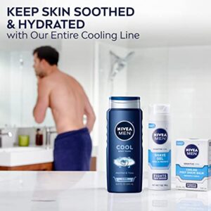 NIVEA MEN Sensitive Cooling Shave Gel with Chamomile and Seaweed Extracts, 3 Pack of 7 Oz Cans