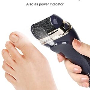 Electric Feet Callus Removers Rechargeable, Portable Electronic Foot File Pedicure Tools, Electric Callus Remover Kit, Professional Pedi Feet Care for Dead, Hard Cracked Dry Skin Ideal Gift (Black)