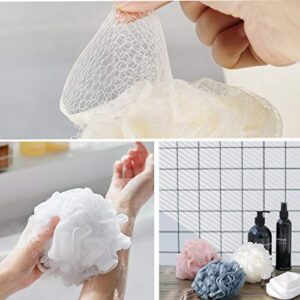 10-Pack Bath Loofah Shower,Colorful Exfoliating Body Scrubber,Mesh Pouf Body Wash,Eco-Friendly Loofah Bath Sponge for Women,Men and Kids Bathroom