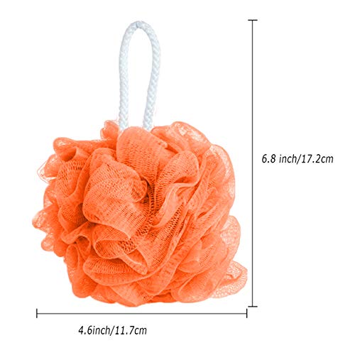 10-Pack Bath Loofah Shower,Colorful Exfoliating Body Scrubber,Mesh Pouf Body Wash,Eco-Friendly Loofah Bath Sponge for Women,Men and Kids Bathroom