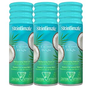 skintimate coconut delight moisturizing shave gel for women, 7 ounce (pack of 3)