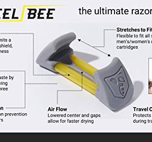 SteelBee Razor Saver | Anti-Rust Razor Cover | Blade Life-Extender | Travel Cartridge Protector | Corrosion-Preventing Attachment