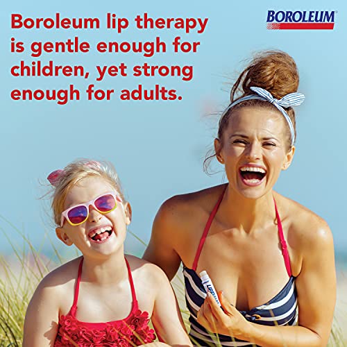 Natural Lip Balm by Boroleum | Best Chapped Lip Moisturizer for Dry Cracked Lips | All Natural Ingredients for Men Women and Kids | 4.25 gr. Tubes, 2 Lip Balms Per Pack