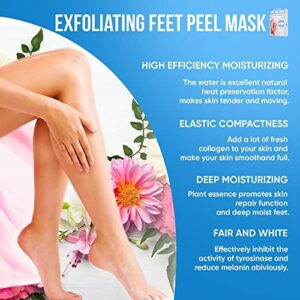 S&K ENVISION Foot Peel Mask for Dry Cracked Feet with Feet Moisturizing Gel | Make Your Feet Baby Soft | Feet Peeling Mask for Dead Skin Cells Removal | Exfoliating Natural Foot Treatment (2 Pairs)