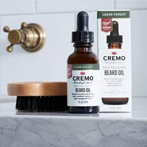 Cremo Beard Oil, Revitalizing Cedar Forest, 1 fl oz - Restore Natural Moisture and Soften Your Beard To Help Relieve Beard Itch