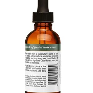 Cremo Beard Oil, Revitalizing Cedar Forest, 1 fl oz - Restore Natural Moisture and Soften Your Beard To Help Relieve Beard Itch