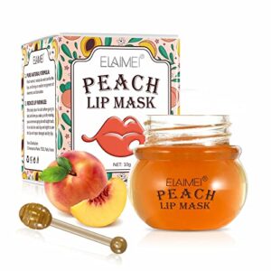 lip mask, lip sleeping mask lip scrubs exfoliator moisturizer repairs dry lips treatment peach moisture lip care scrub