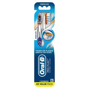 oral-b pro-health expert clean manual toothbrush, medium, 2 count