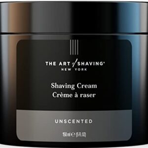 The Art of Shaving Unscented Shaving Cream for Men - Beard Care, Protects Against Irritation and Razor Burn, Clinically Tested for Sensitive Skin, 5 Fl Oz (Pack of 1)