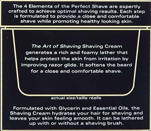 The Art of Shaving Unscented Shaving Cream for Men - Beard Care, Protects Against Irritation and Razor Burn, Clinically Tested for Sensitive Skin, 5 Fl Oz (Pack of 1)