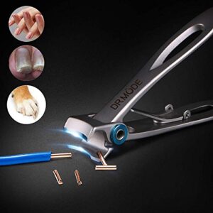 Nail Clippers for Thick Nails - DR. MODE 15mm Wide Jaw Opening Extra Large Toenail Clippers Cutter with Nail File for Thick Nails, Heavy Duty Fingernail Clippers for Men, Seniors