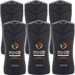 axe body wash for men, dark temptation 400 ml/ 13.5 oz