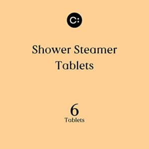 Cabinet Shower Steamer Tablets, 6-Pack, Soothing Aromatherapy Eucalyptus Vapor for Calm, Relaxing Showering, Nasal Congestion Bath Bomb for Women and Men