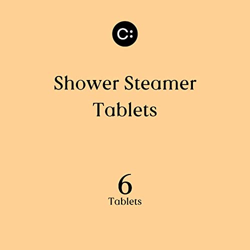 Cabinet Shower Steamer Tablets, 6-Pack, Soothing Aromatherapy Eucalyptus Vapor for Calm, Relaxing Showering, Nasal Congestion Bath Bomb for Women and Men