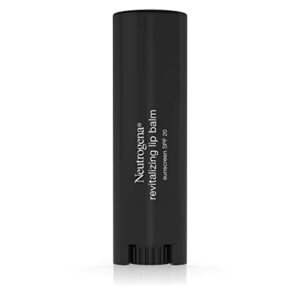 neutrogena revitalizing and moisturizing tinted lip balm with sun protective broad spectrum spf 20 sunscreen, lip soothing balm with a sheer tint in color petal glow 40.15 oz