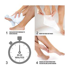 Pure Radiance by CALA Moisturizing Foot Masks 3 Pairs.