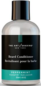 the art of shaving beard conditioner – beard softener to nourish & soften beard hair, leaves clean & shiny finish, peppermint, 4 fl oz