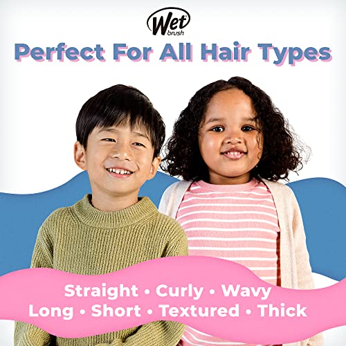 Wet Brush Kids Detangler Hair Brushes - Kitty Cherry, Sweet Treats - Mini Detangling Brush with Ultra-Soft IntelliFlex Bristles Glide Through Tangles with Ease - Pain-Free Comb for All Hair Types