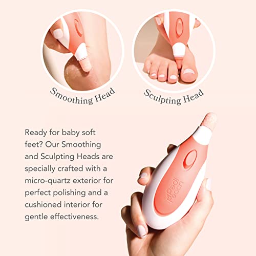 Pedi Peach Precise Pedi Professional Pedicure Kit, Powerful Electric Callus & Corn Remover Foot Scraper, Foot Care Tool for Dead & Cracked Skin, Portable Electronic Foot File