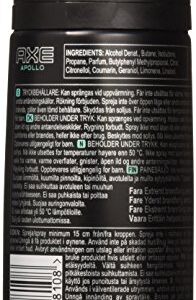 AXE Body Spray Deodorant Apollo 150 Ml / 5.07 Oz (Pack of 6)